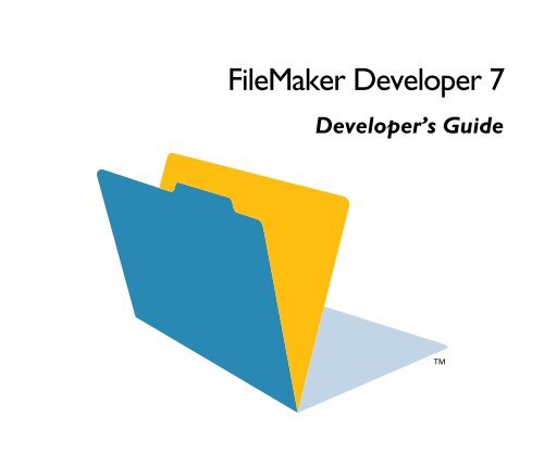 Filemaker 7 Developers Guide