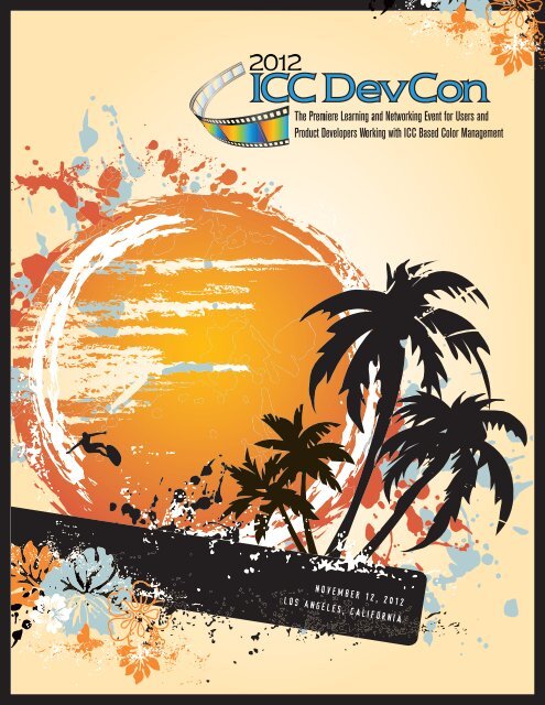 DevCon '12 brochure - International Color Consortium