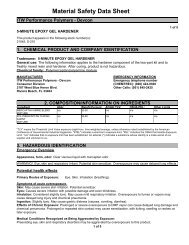 Material Safety Data Sheet (MSDS) And Useful ... - U.S. Army