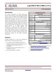 Xilinx DS741 LogiCORE IP AXI UART Lite (v1.02a), data sheet