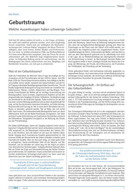 Geburtstrauma - Dr. Ines Brock