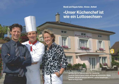 «Unser Küchenchef ist wie ein Lottosechser» - Hotellerie et ...