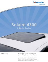 Webasto Solaire Spoiler Sunroofs Parts Views Sport Spoiler - Donmar