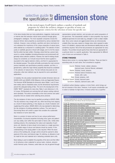 dimension stone - Infotile