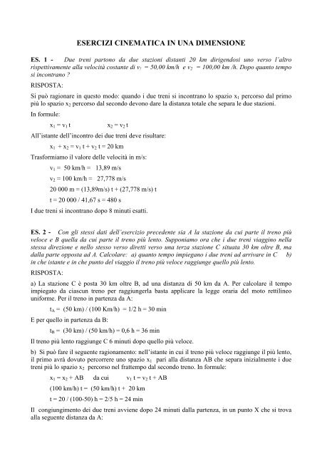Foglio Equazione Fisica Cinematica Schema Di Fisica Sulla Cinematica