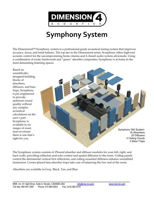 Symphony System - MSR Acoustics