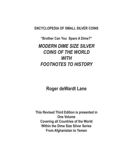 Modern Dime Size Silver Coins of the World