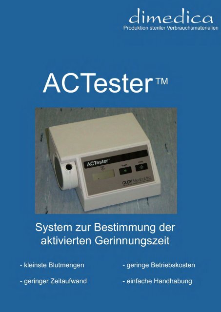 AC Tester - dimedica GmbH & Co. KG