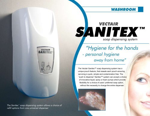 Sanitex™ soap dispensing - Vectair Systems