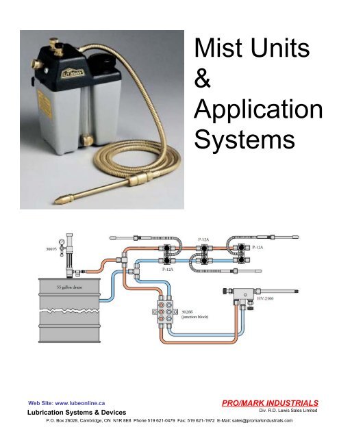 Mist Units & Application Systems - Pro/Mark Industrials