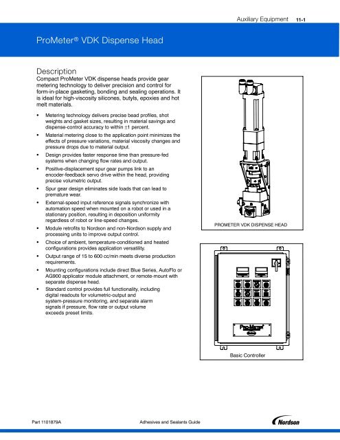 ProMeter VDK dispense heads