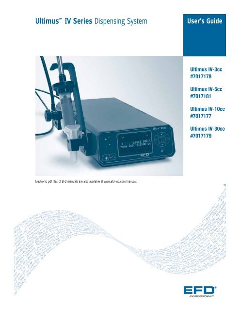 Ultimus™ IV Series Dispensing System - Nordson EFD