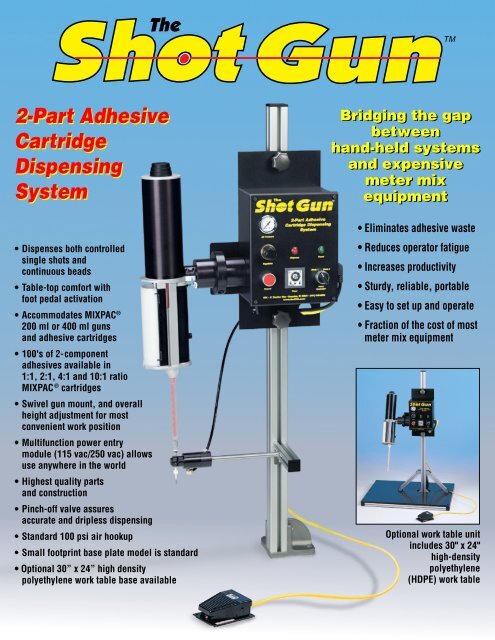 2-Part Adhesive Cartridge Dispensing System 2-Part Adhesive ...