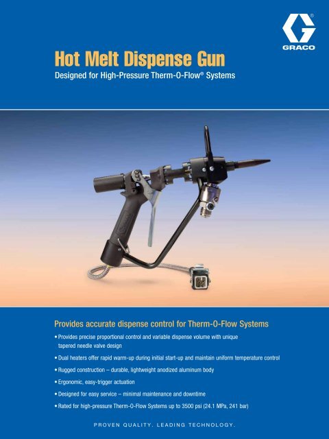 Hot Melt Dispense Gun - Graco Inc.