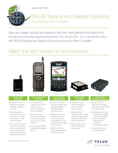 TELUS Tracking and Dispatch Solutions