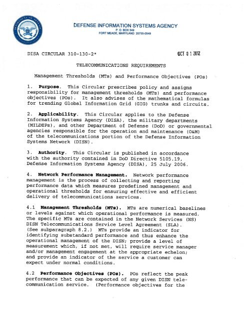 disac 310-130-2 - Defense Information Systems Agency