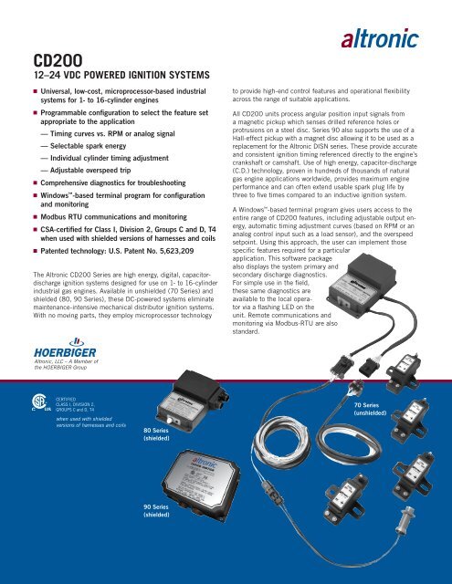 CD200 Brochure - Altronic Inc.