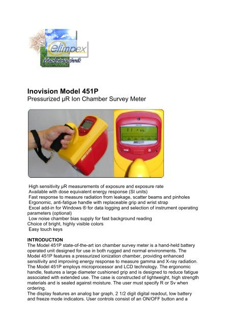 Inovision Model 451P - Elimpex