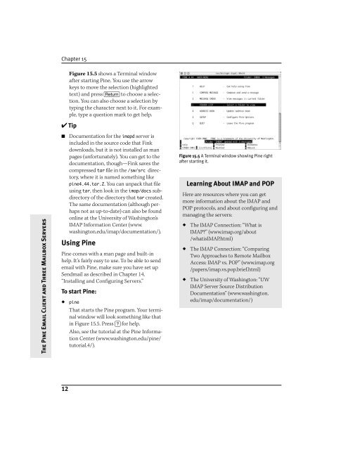 The Pine Email Client and