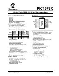 PIC16F84A 18-pin Enhanced Flash/EEPROM 8-Bit MCU Data Sheet