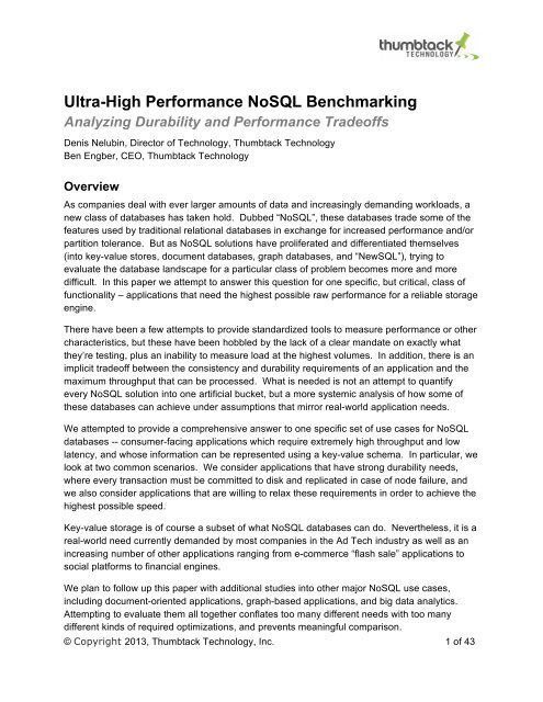 nosql_benchmarking