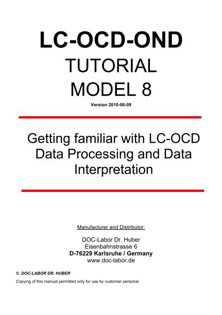 LC-OCD-OND - doc-labor.de