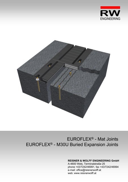 EUROFLEX® - Mat Joints EUROFLEX® - M30U ... - Reisner & Wolff