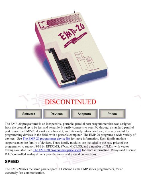 EMP-20 Device Programmer - ELS electronic