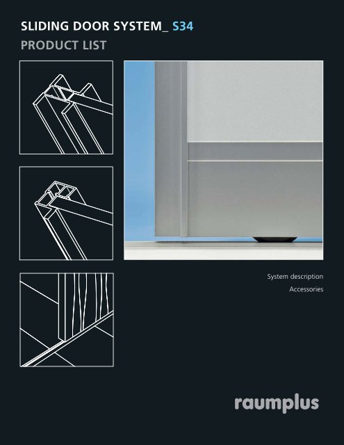 Sliding door system s34 product list - Raumplus