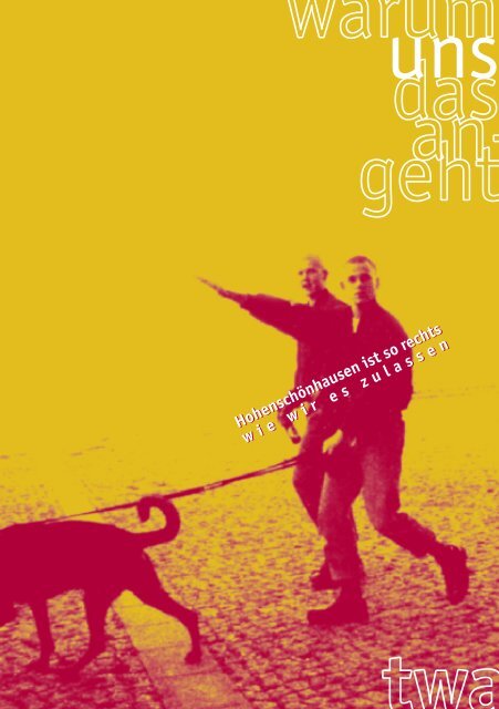 Warum uns das was angeht! - Thoughts – Words – Action