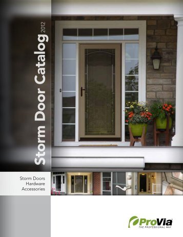Combination Storm & Screen Door Table of Contents - Brosco