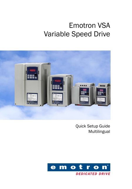 Emotron VSA Variable Speed Drive