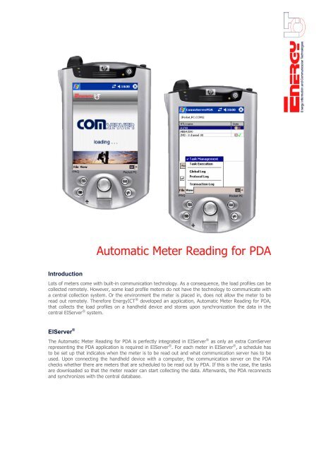 Automatic Meter Reading for PDA - EnergyICT
