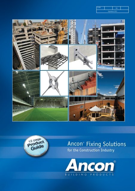 12 Page Product Guide - Ancon