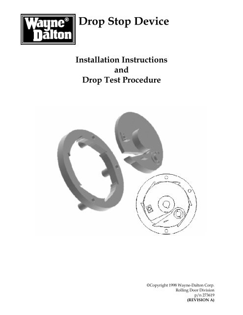 Drop Stop Device - Wayne-Dalton Commercial Home