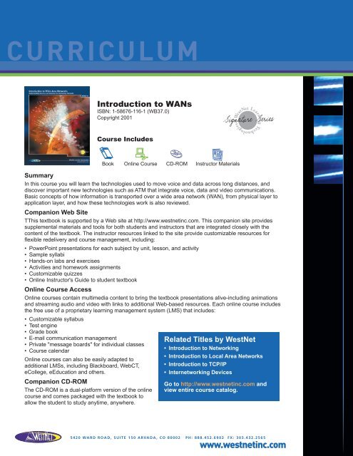 Introduction to WANs - WestNet Learning Introduction to WANs - WestNet Learning