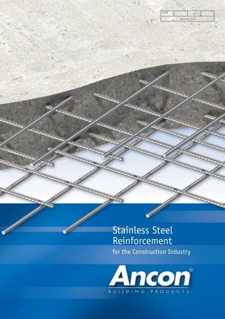 Stainless Steel Reinforcement - Ancon