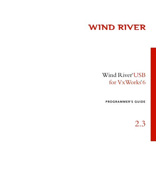 Wind River Usb For Vxworks 6 Programmer S Guide 2 3 Read