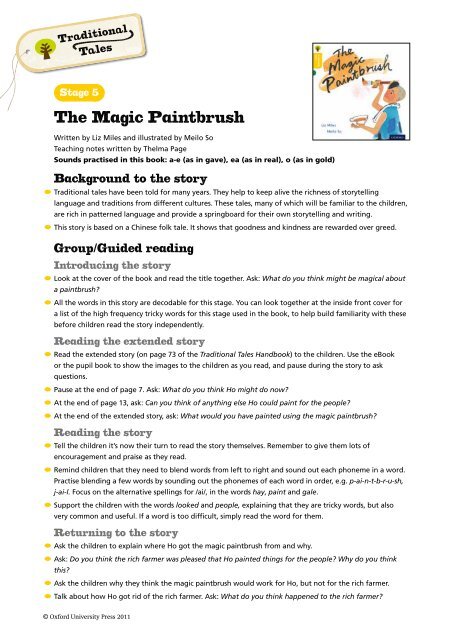 The Magic Paintbrush - Oxford University Press