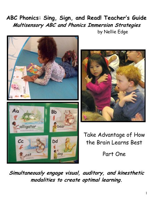ABC Phonics: Sing, Sign, and Read! Teacher's Guide ... - Nellie Edge