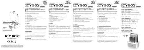 Handbuch ICY BOX IB-120StU3-Wh - Raidsonic
