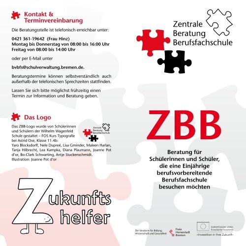 ZBB-Flyer - Die Senatorin für Bildung und Wissenschaft - Bremen ZBB-Flyer - Die Senatorin für Bildung und Wissenschaft - Bremen