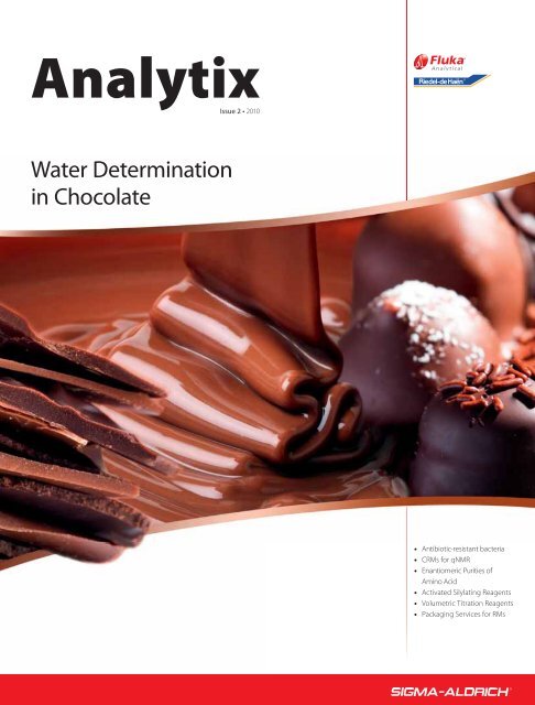 Water Determination in Chocolate and Cocoa - Sigma-Aldrich
