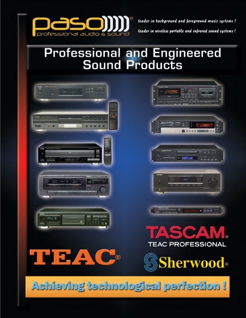 TEAC 2010 NEW CATALOGUE - Paso Sound Products