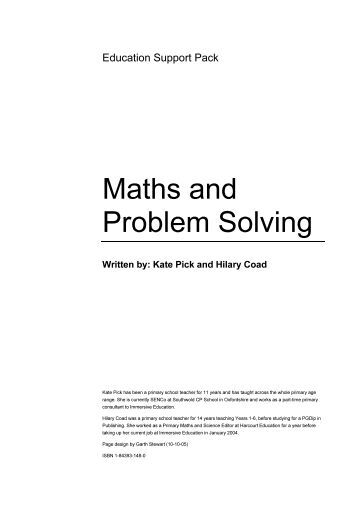 Problem Solving: Working Backwards - Blake Education