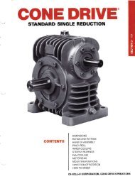 Model HP maintenance manual - Cone Drive Operations Inc.