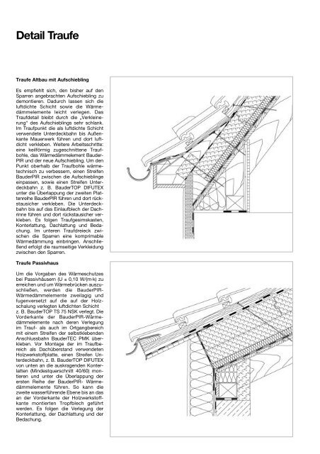 Detail Traufe Traufe Altb