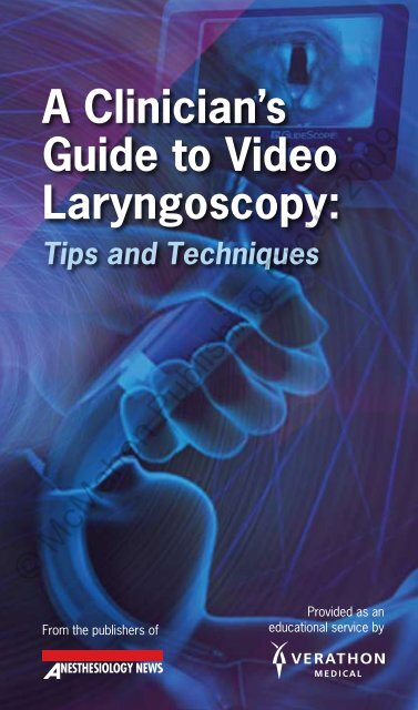 A Clinician's Guide to Video Laryngoscopy: - EMS Airway Clinic