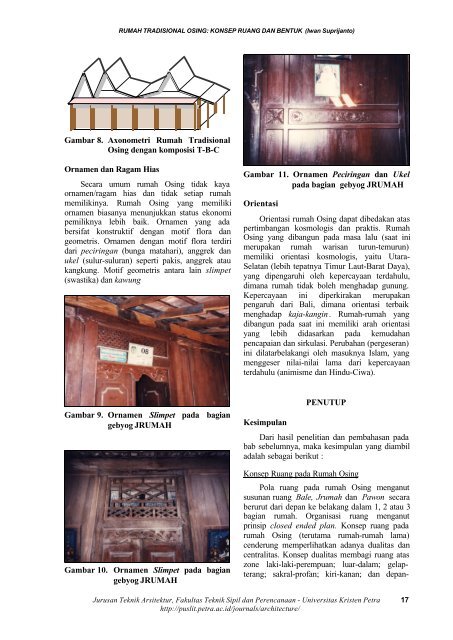 RUMAH TRADISIONAL OSING: