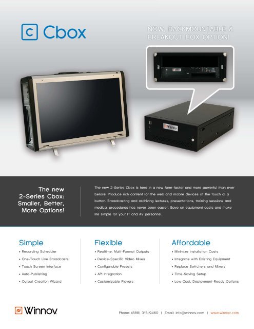 Cbox-S2-P2-Datasheet.pdf - Winnov